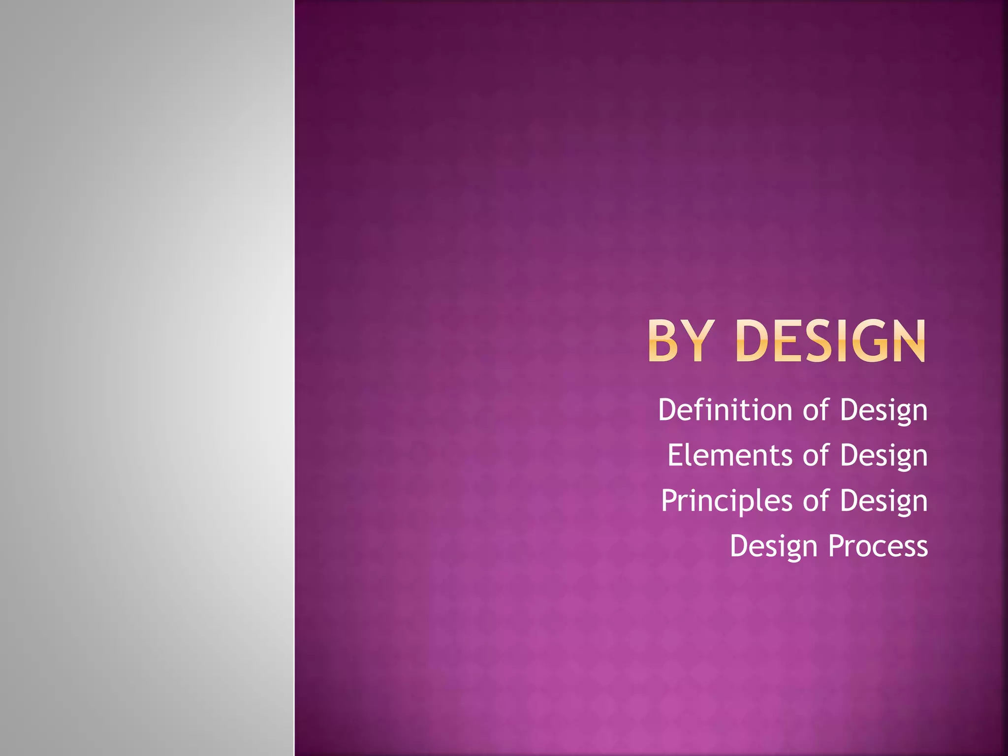Cci1 lec 7 definition of design its elements and principle | PPTX ...