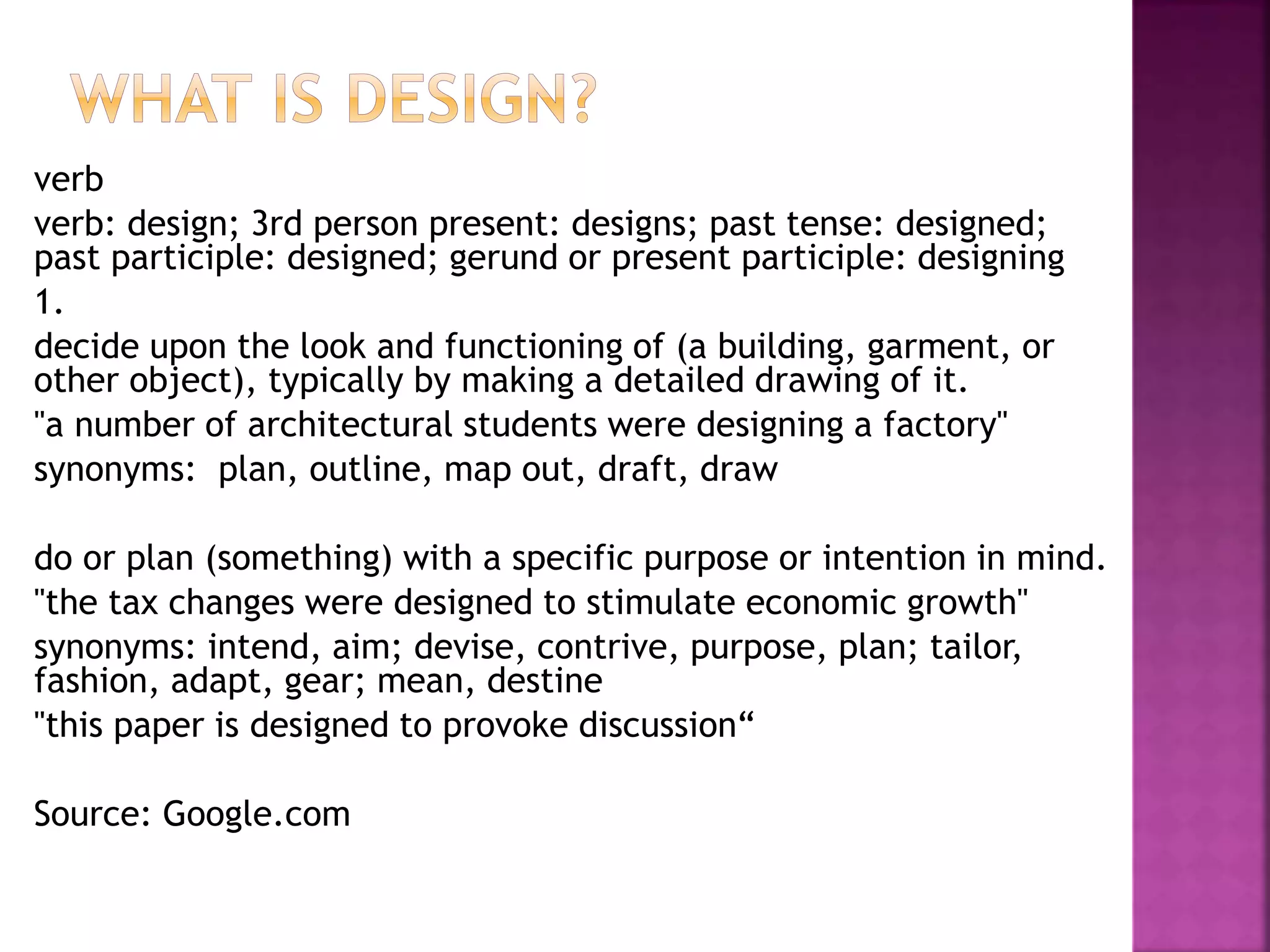 Cci1 lec 7 definition of design its elements and principle | PPT