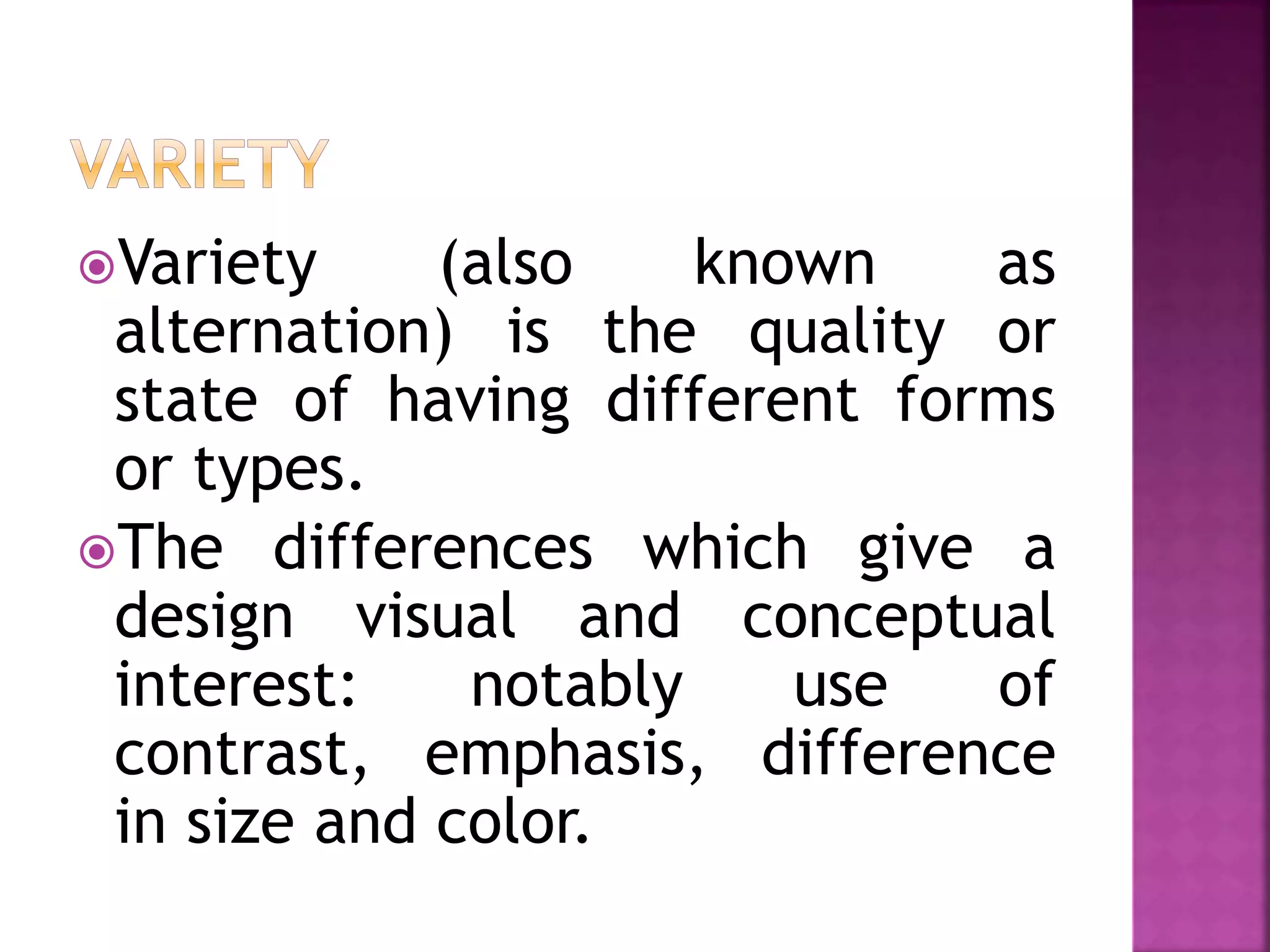 Cci1 lec 7 definition of design its elements and principle | PPTX ...