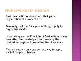 Cci1 lec 7 definition of design its elements and principle | PPTX