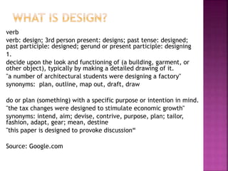 Cci1 lec 7 definition of design its elements and principle | PPTX