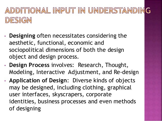 Cci1 lec 7 definition of design its elements and principle