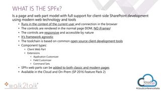 CCI 2017 - Introduzione a SharePoint Framework (SPFx) - Fabio Franzini | PPTX | Web Development ...