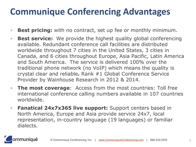 International Conference Calling | PPT