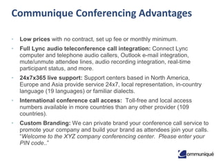 Lync Dial In Audio Conferencing | PPT