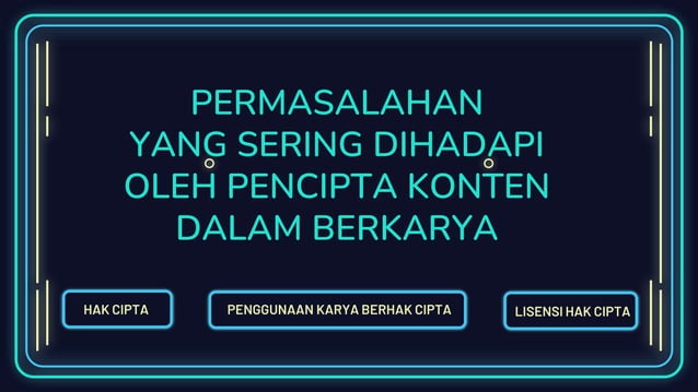 LISENSI CREATIVE COMMONS DAN HAK CIPTA KREASI KONTEN | PPT