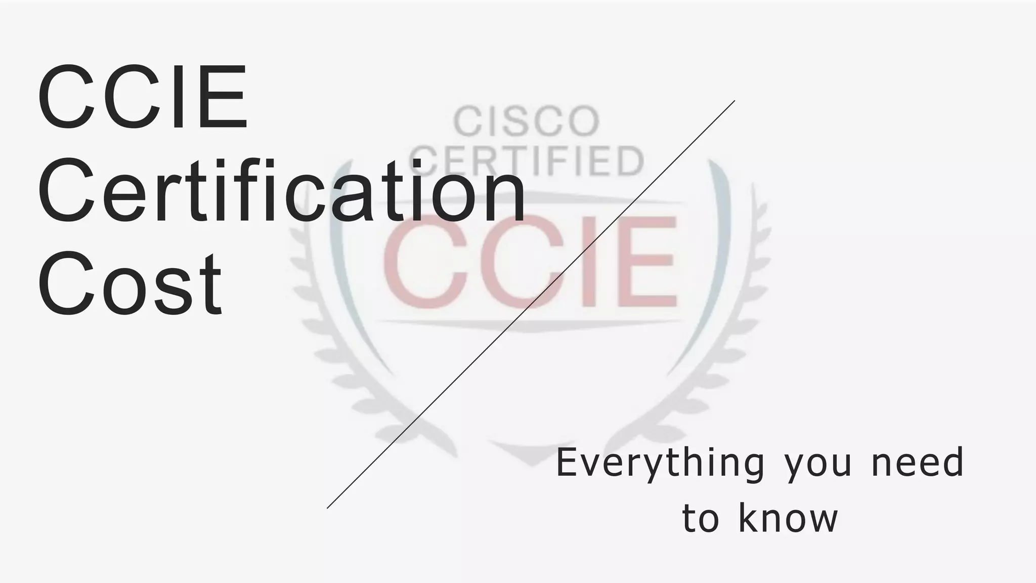 CCIE Certification Cost | PPTX