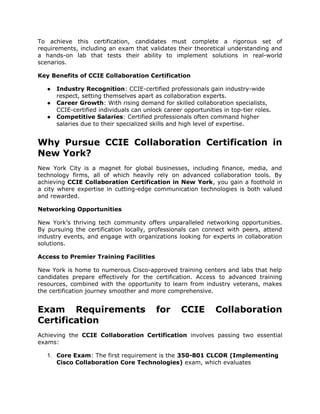 CCIE Collaboration Certification in New York_ Boost Your Career in ...