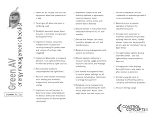 Green AV Checklist | PPT