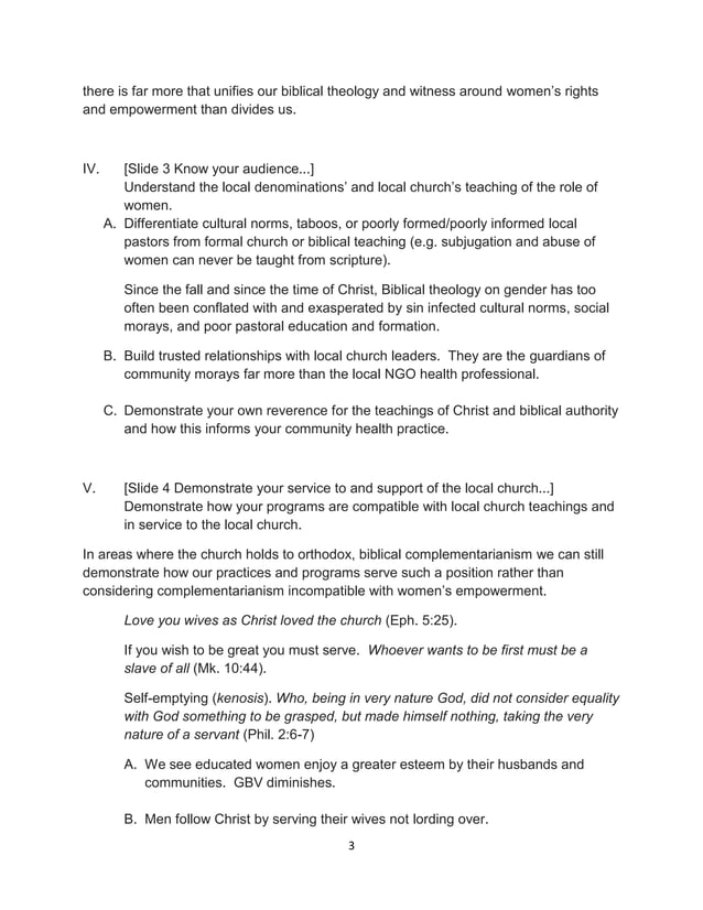 Ccih 2014-biblical-women-empowerment-lucas-koach-outline | PDF