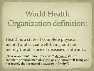 Ccih 2014-what-is-health-mike-soderling | PPT