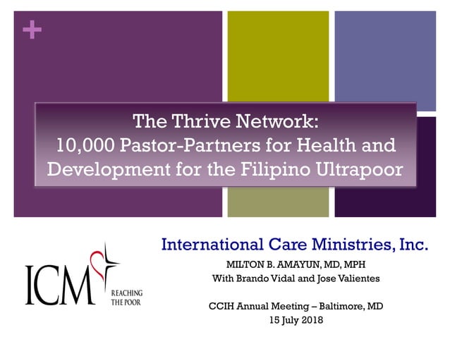Thrive Network International Care Ministries | PPT