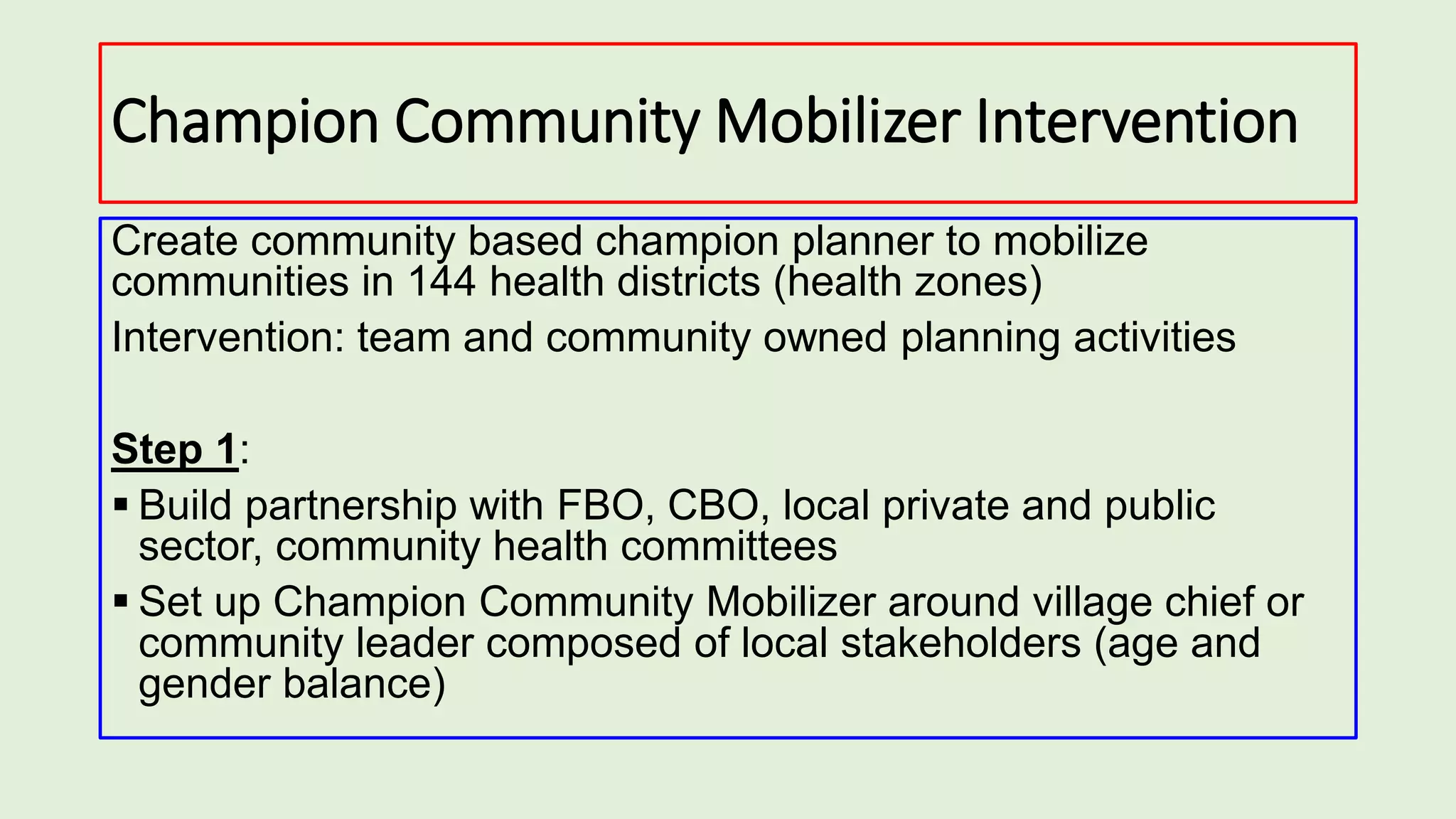 Involving Community Committees to Increase Immunization | PDF