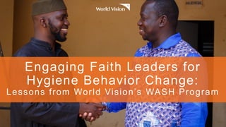 Engaging Faith Leaders in Hygiene Behavior | PDF | Religion & Spirituality