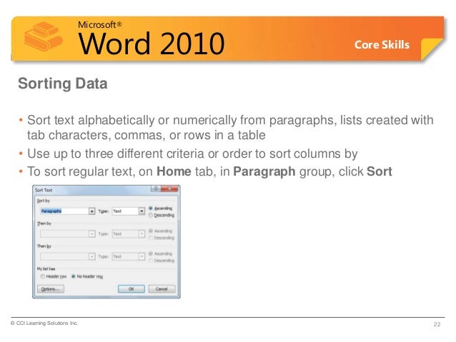 Word Lesson 7 power point