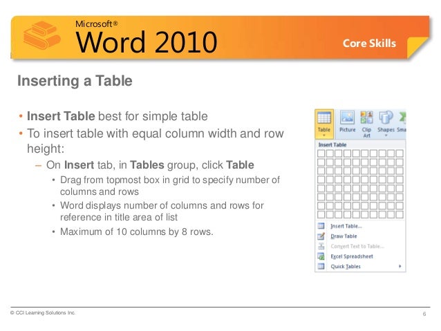 Word Lesson 7 power point