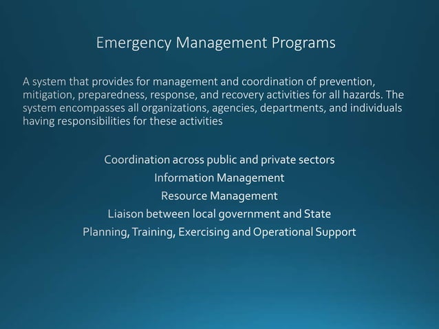 Colorado Emergency Management Overview | PPTX