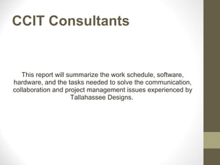 CCIT Consultants | PPT