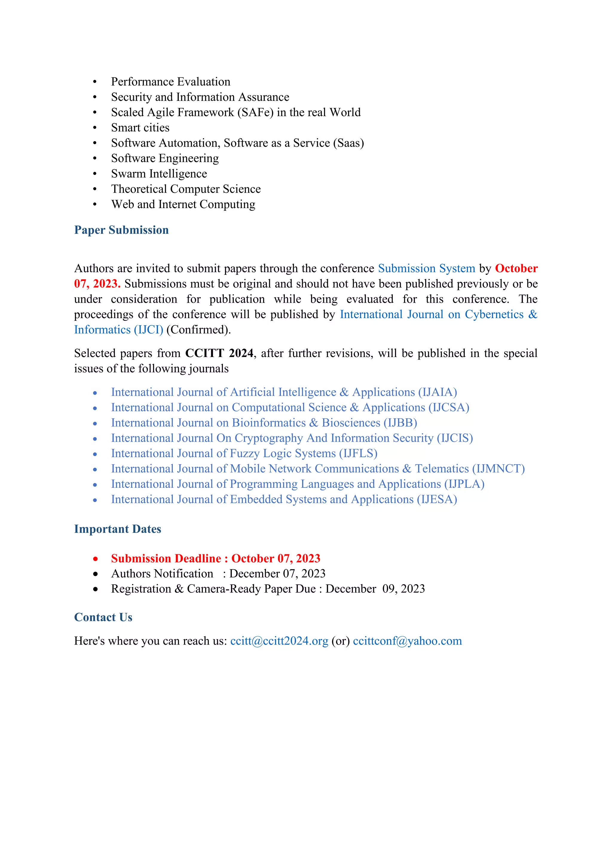 3rd International Conference on Computing and Information Technology ...