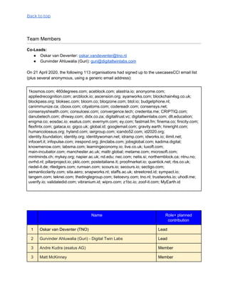 Cci use cases workstream | PDF