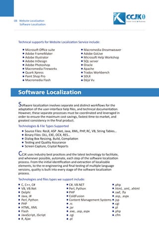 Asian Language Vendor- Service Brochure | PDF