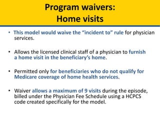 Webinars: Comprehensive Care for Joint Replacement Model - Overview | PPT
