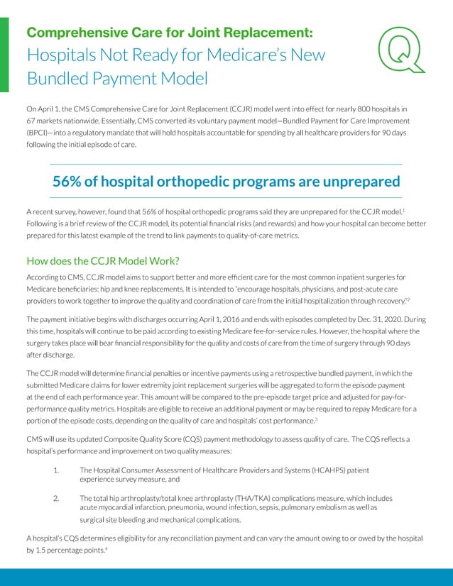 Guide to CMS Comprehensive Care for Joint Replacement model | PDF
