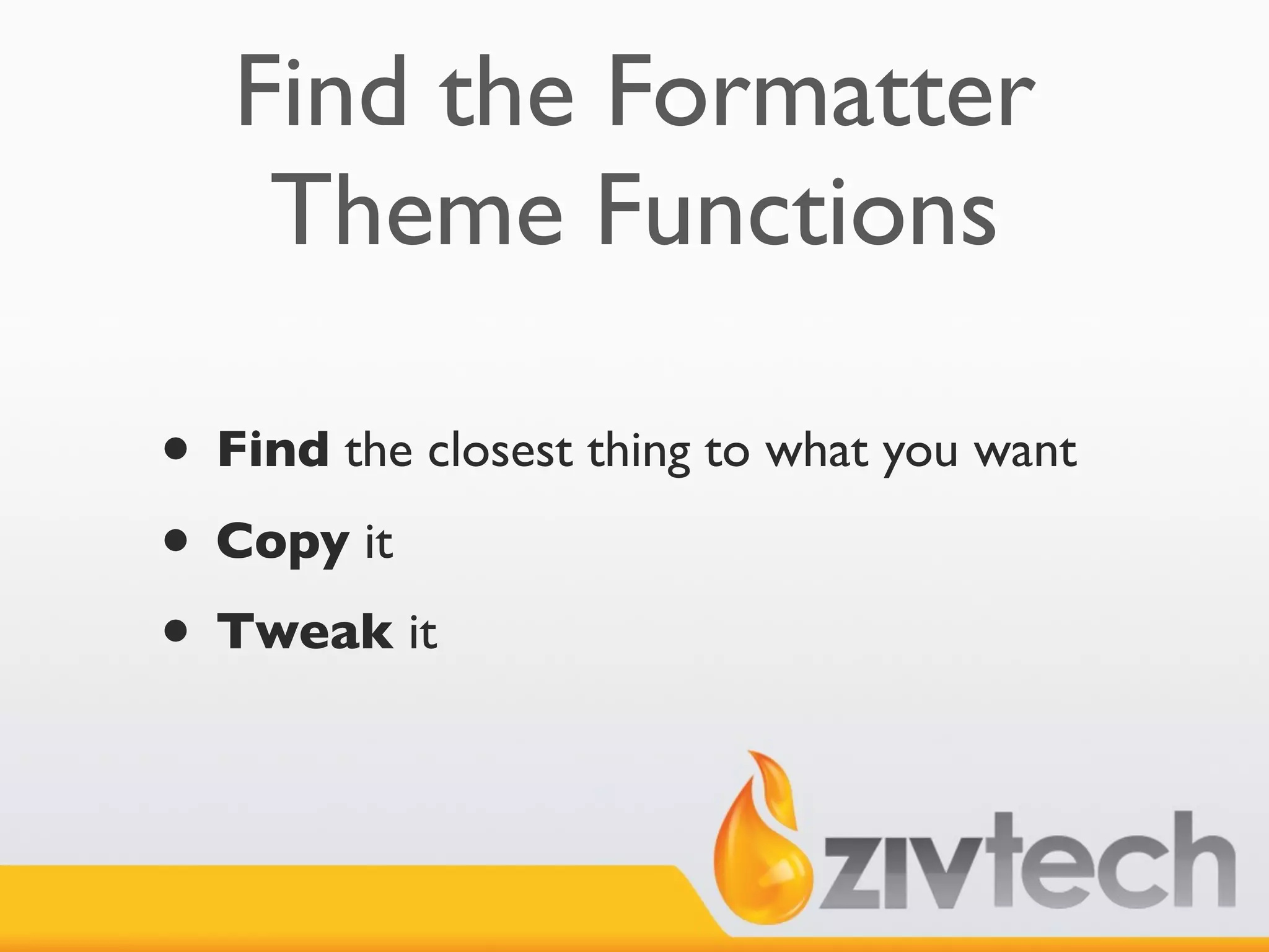 Custom Field Formatters | KEY