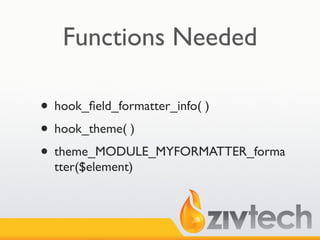 Custom Field Formatters | KEY