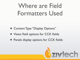Custom Field Formatters | KEY