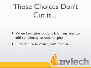 Custom Field Formatters | KEY