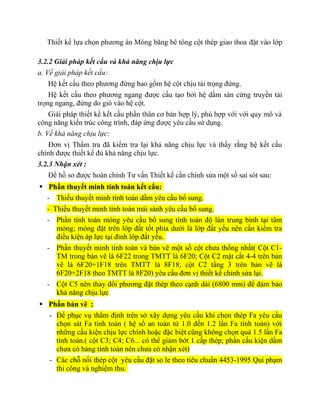 Các ý kiến nhận xét về hồ sơ phần kết cấu | DOC