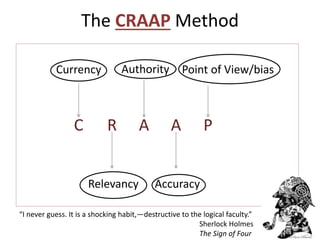 Information Literacy: Evaluating Sources | PPTX