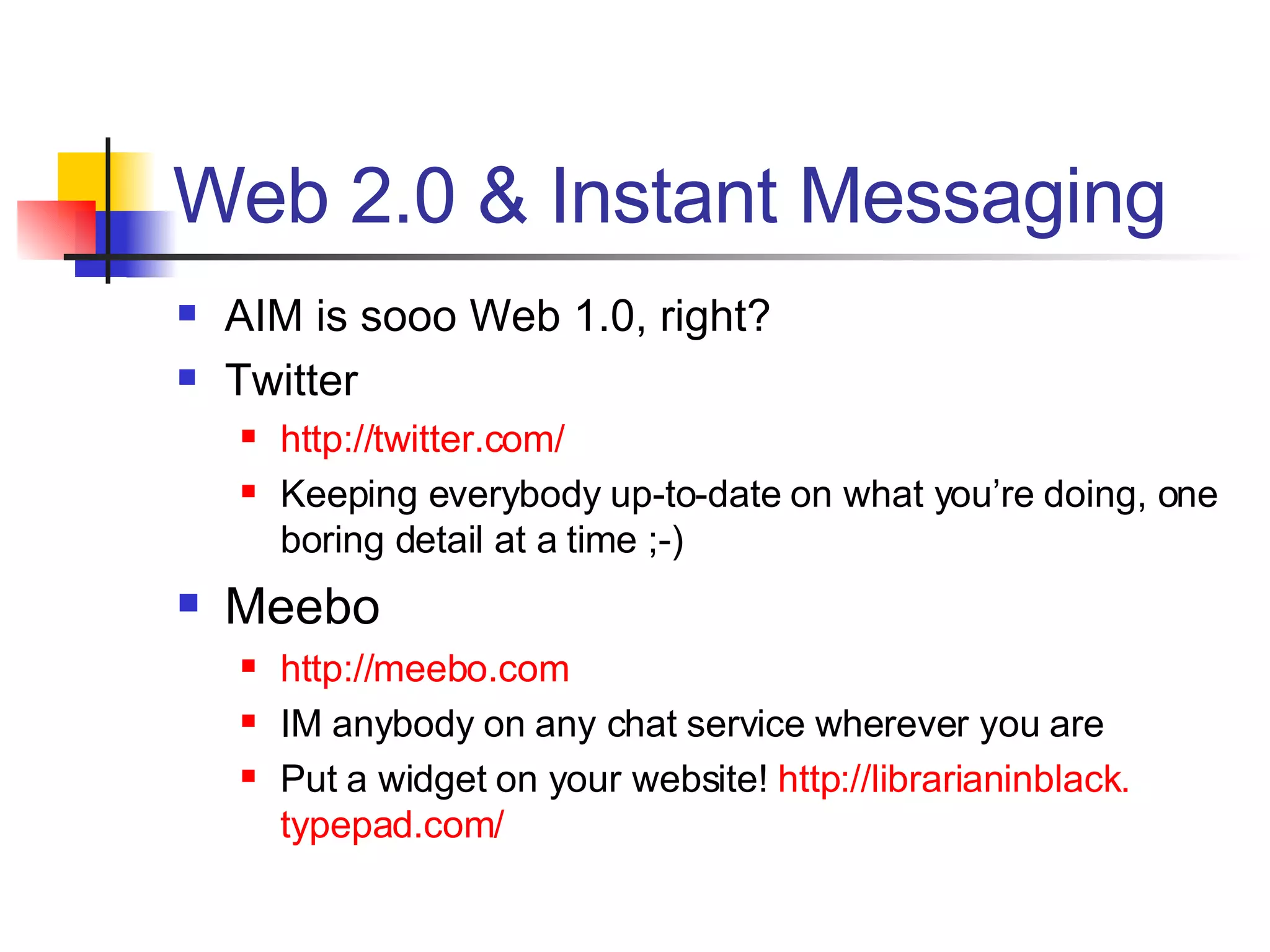 CCL Presentation, Walnut Creek Sep 2007 | PPT