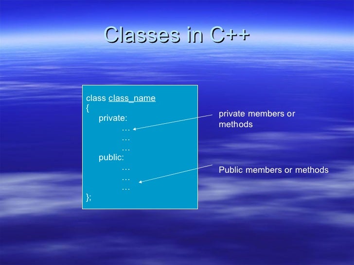 C++ classes tutorials