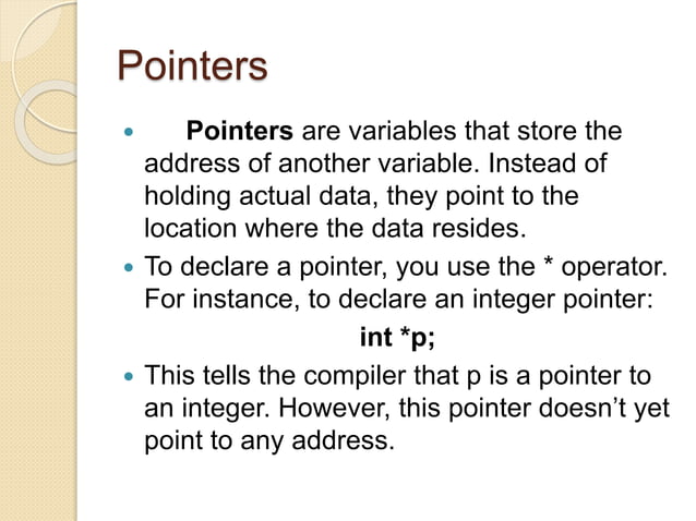 C++ Class & object pointer in c++ programming language | PPT