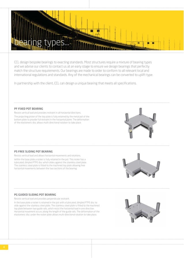 CCL Bridge Bearings Brochure | PDF