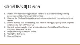 CCleaner and case studies in Cyber Security | PDF