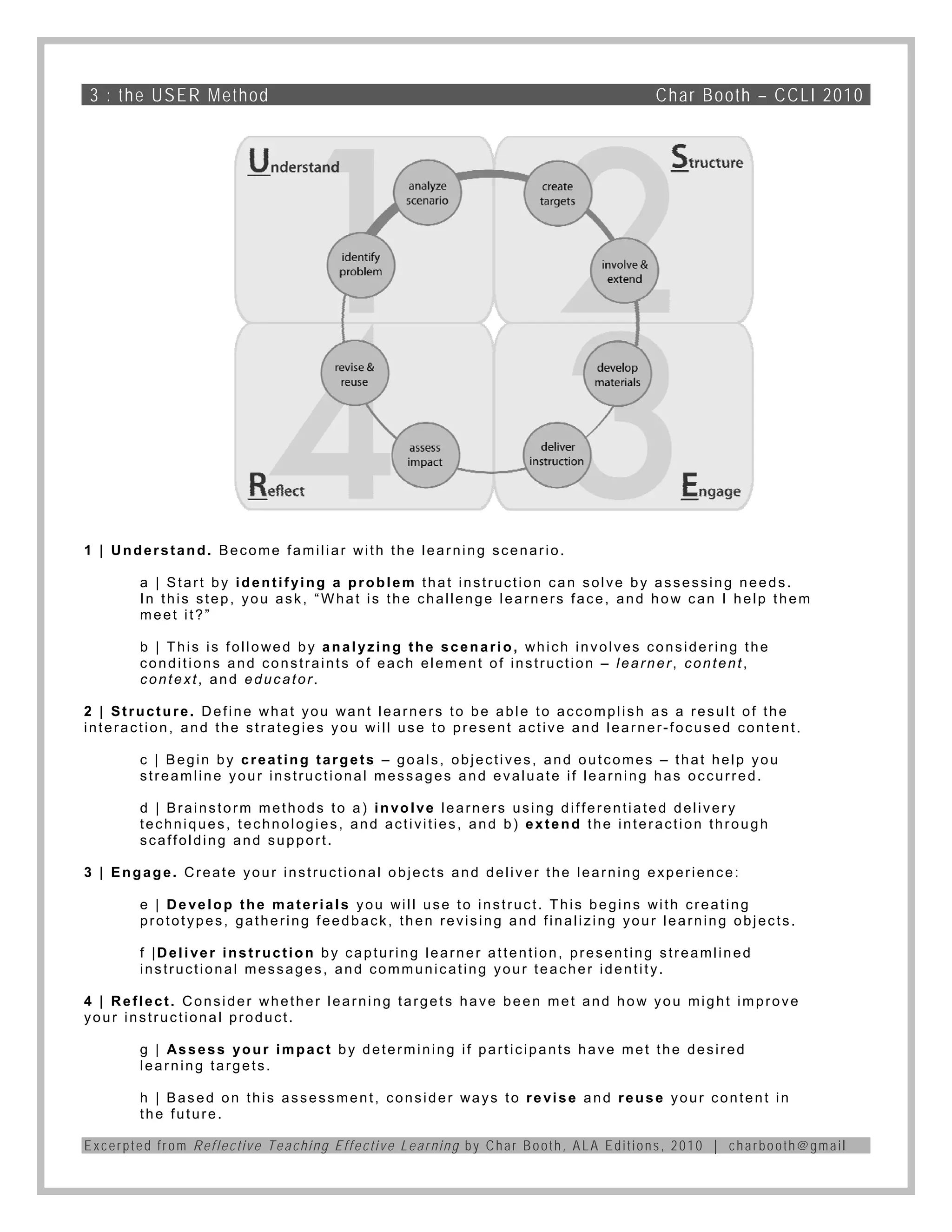 Reflective Teaching, Effective Learning Handout | PDF