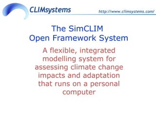 SimCLIM USA | PPT | Computing | Technology & Computing