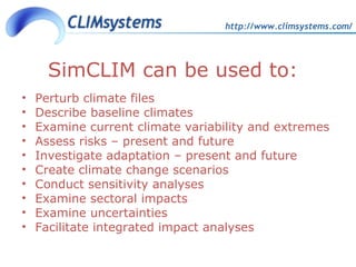 SimCLIM USA | PPT | Computing | Technology & Computing