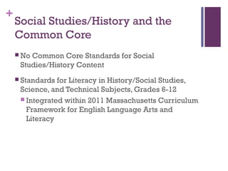 Literacy in History/Social Studies: Strategies for Middle and High ...
