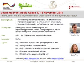 Land Governance in GIZ Projects in Africa | PDF