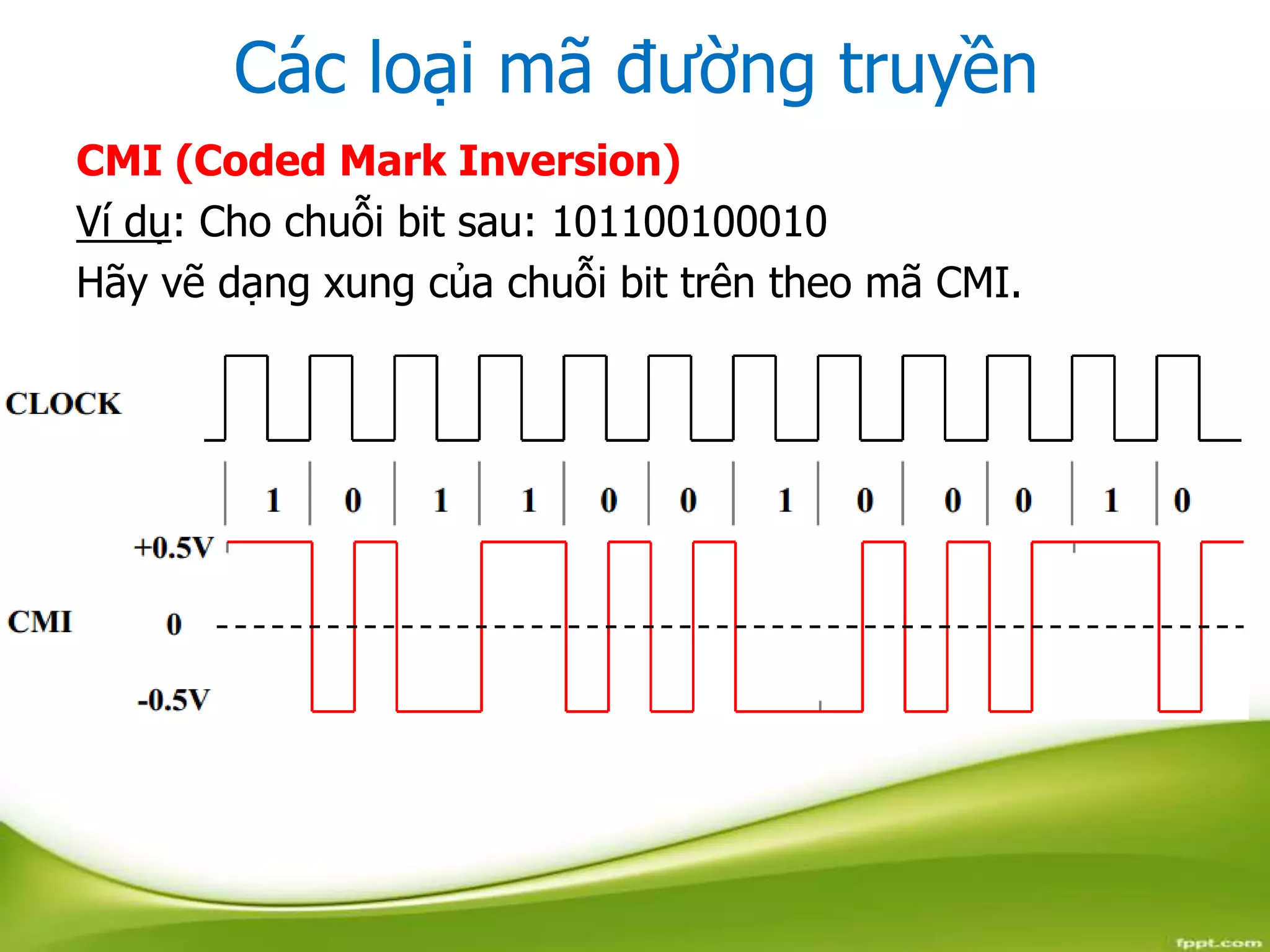 Các loại mã đường truyền và ứng dụng neptune | PPTX