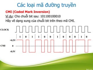 Các loại mã đường truyền và ứng dụng neptune | PPTX