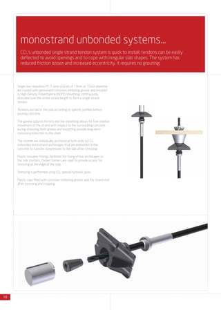 CCL Post Tensioned Concrete Slab Brochure | PDF