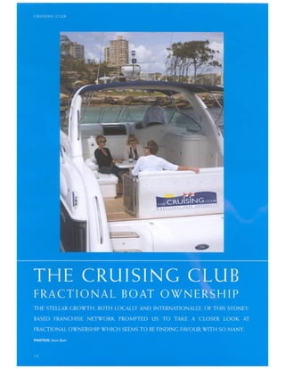 Sea Spray Magazine article - The Cruising Club | PDF