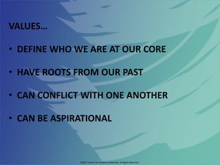 Values Explorer, CCL Labs Webinar Series | PPTX | Educational ...