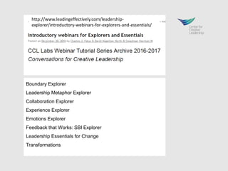 Values Explorer, CCL Labs Webinar Series | PPTX | Educational Assessment | Education