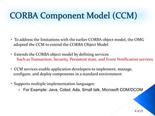 CORBA Component Model | PPT